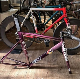 Cinelli Vigorelli BURGUNDY NEBULA Frameset - Fixed & Single Speed - Cinelli